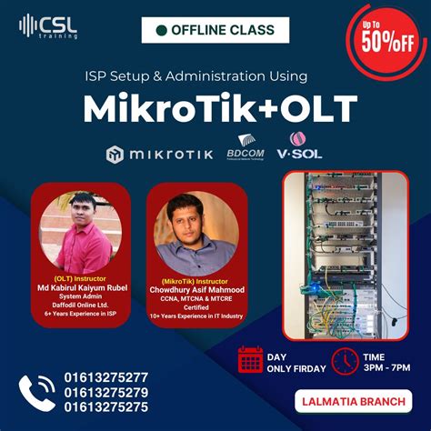 Csl Training On Linkedin Csltraining Mikrotik Isp Olt
