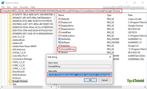 Cara Uninstall Program Menggunakan Registry Editor Di Windows 1011 Mastertipsorialindo