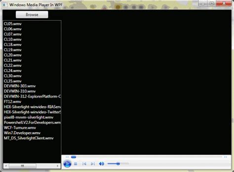 Using Windows Media Player Com In Wpf
