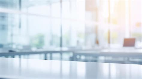 Premium Ai Image Abstract Blurred Modern Workspace Background
