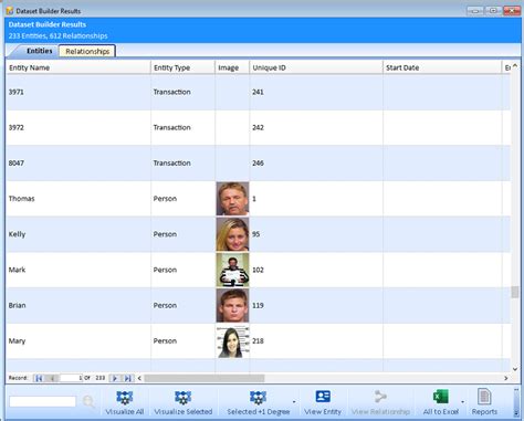 Search For Entity And Relationship Data In Sentinel Visualizer