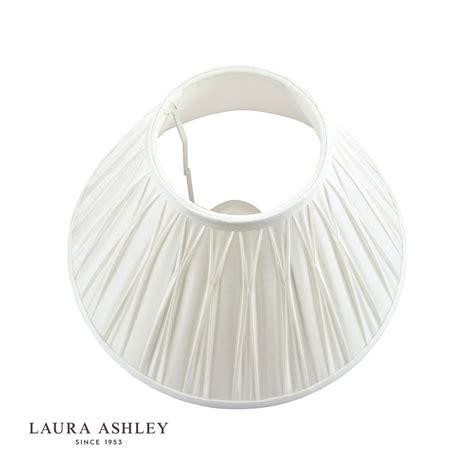 Laura Ashley Fenn Silk Empire Drum Shade White 30cm12 Inch