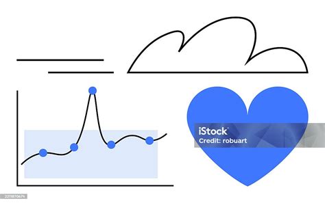 Visualizing Data Trends With Love And Cloud Computing Elements Stock Illustration Download
