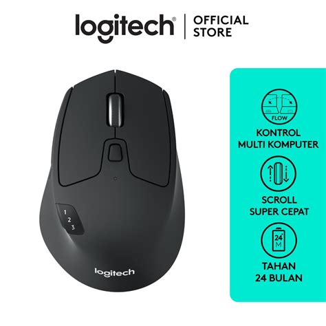 Jual Logitech M720 Mouse Wireless Bluetooth Multi Device Hyper Fast Scroll Untuk Windows Mac