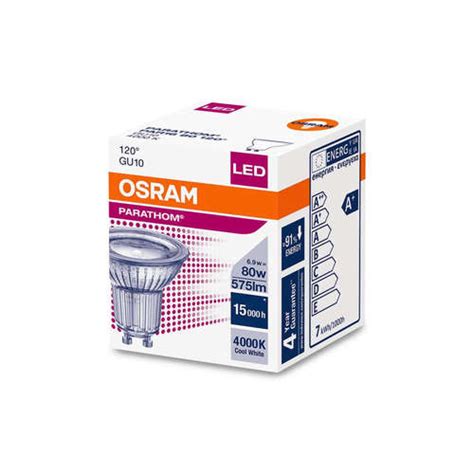 Led луничкa Osram Gu10 6 9w 220v 4000k 575lm 120° стъклена цена Led Zona