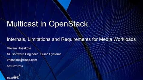 Multicast In Openstack Ppt