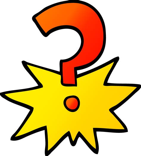 Vector Gradient Illustration Cartoon Question Mark 12072961 Vector Art At Vecteezy