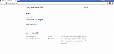 How To Install And Setup Jekyll On Windows