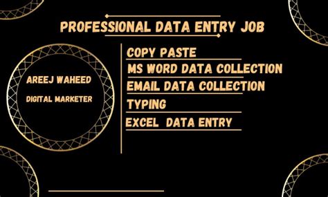 Do Data Entry Web Search Copypaste Excel Data Collection Typing Email