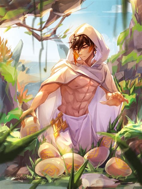 Zhongli And Zhongli Genshin Impact Drawn By Chenzcy Danbooru