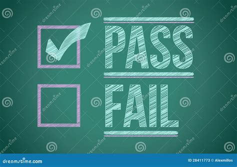 Check Mark For Pass Selection Stock Illustration Illustration Of