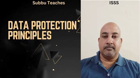 Data Protection Principles Explained By Subbu Youtube