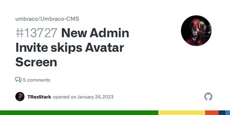 new admin invite skips avatar screen · issue 13727 · umbraco umbraco