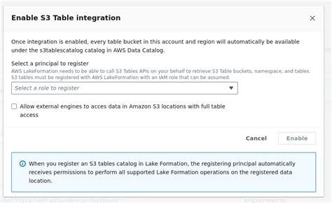Creating An Amazon S3 Tables Catalog In The Aws Glue Data Catalog Aws