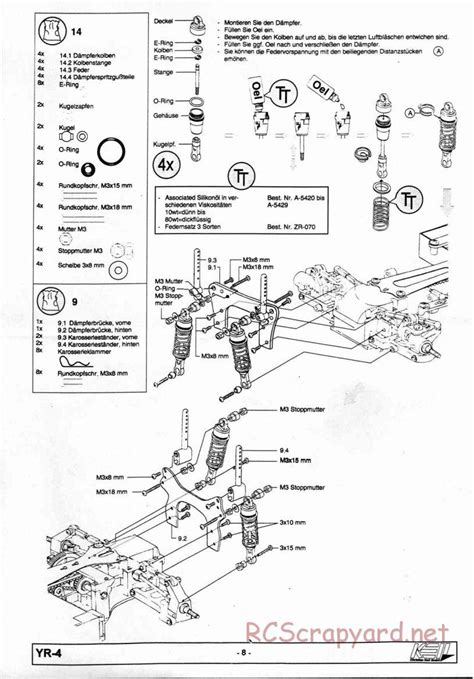 Yokomo YR Instruction Manual RCScrapyard Radio Controlled Model Archive