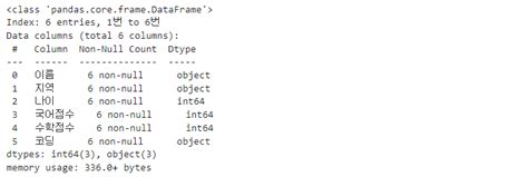 [판다스 pandas ]데이터 확인 dataframe 정보 확인 describe info head tail 컬럼 정보 series