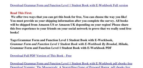 Grammar Form And Function Fill Out Printable PDF Forms Online