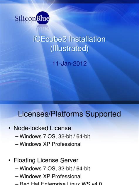 Icecube2 Install Overview Pdf Installation Computer Programs