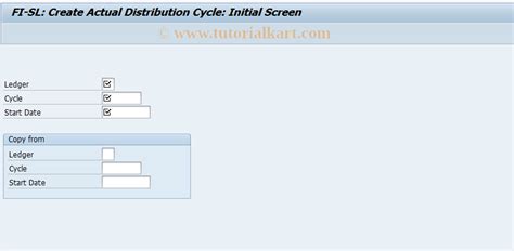 GA SAP Tcode Create FI SL Actual Distribution
