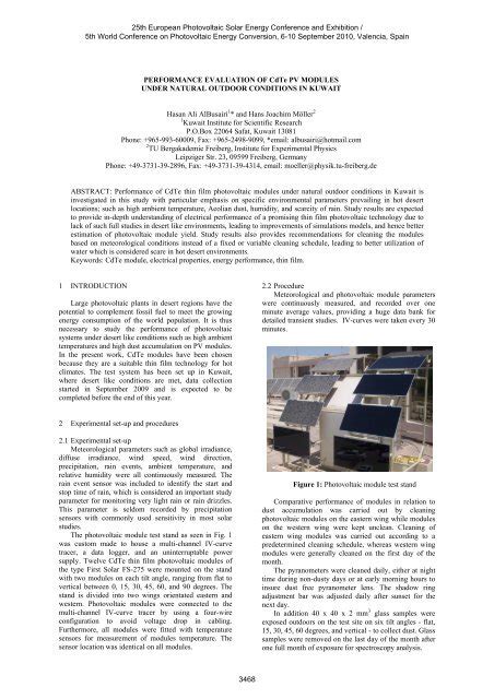 Performance Evaluation Of Cdte Pv Modules Under Natural Outdoor