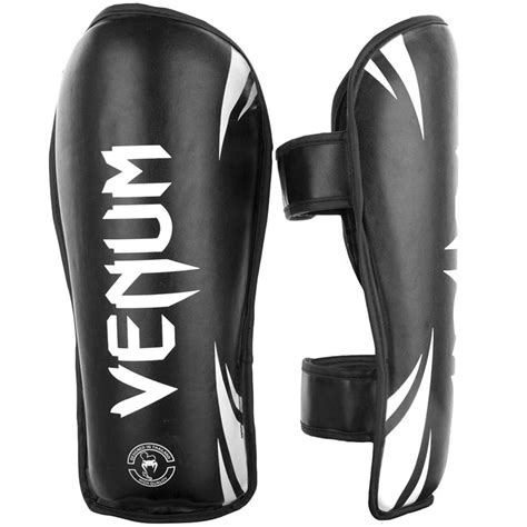 Venum Challenger Shinguards Black/White