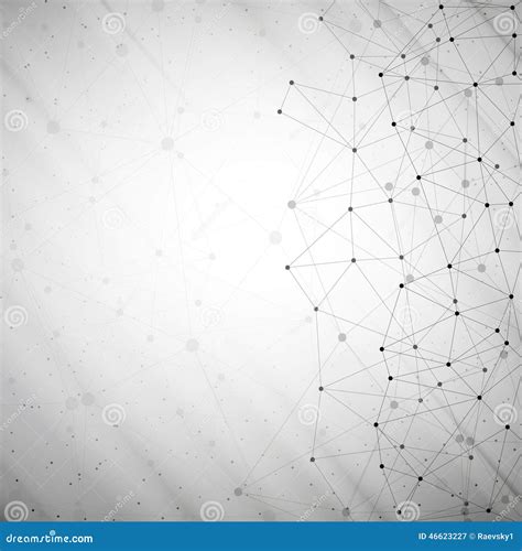 Molecule Structure Gray Background For Stock Vector Illustration Of Medicine Connectivity