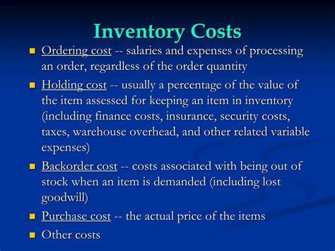 Ppt Inventory Models Deterministic Demand Powerpoint Presentation