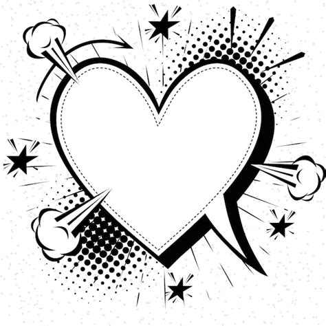 연설 거품 Ic 팝 아트 스타일의 빈 텍스트 연설 거품 벡터 일러스트 레이 션 프리미엄 벡터