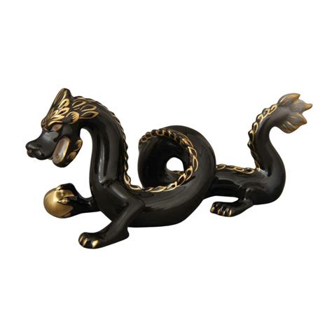 Herend Small Dragon Black Herend Canada