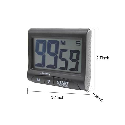 Lcd Digital Kitchen Big Digit Timer Count Up Down Grandado