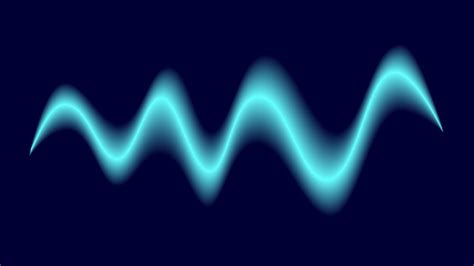 이퀄라이저 주파수 라인이 있는 파란색 음파 펄스 음악 이퀄라이저 복사 공간이 있는 어두운 배경에 고립된 사운드 웨이브 벡터