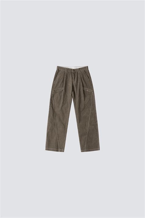 Light Line Corduroy Wide Leg Pants｜hojicha｜hk Design