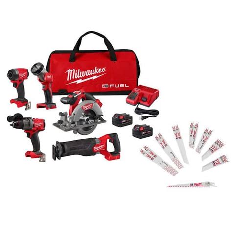 Reviews For Milwaukee M18 Fuel 18v Lithium Ion Cordless Combo Kit 5
