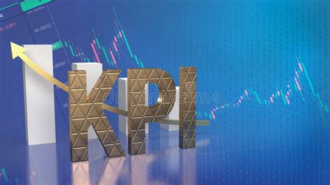 The Kpi Or Key Performance Indicator For Business Concept 3d Rendering Stock Illustration