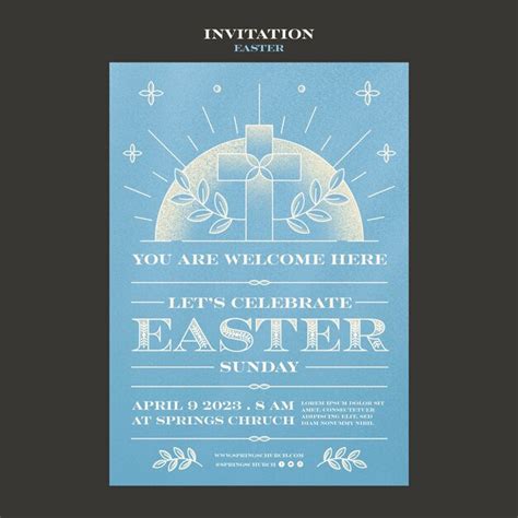 Free Psd Easter Celebration Invitation Template