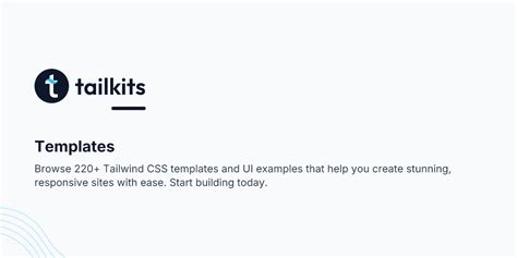 Tailwind Css Templates Free And Premium 180 Curated Tailkits