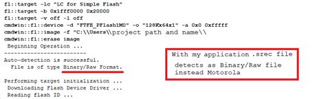 Solved Srec File Detects Like Binaryraw Format Nxp Community