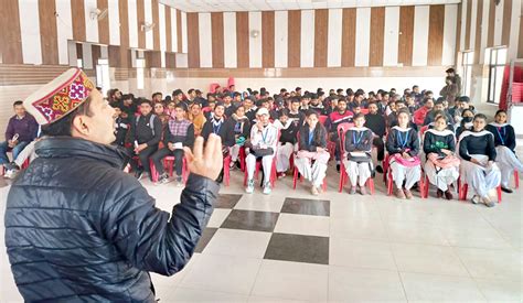 Ex Mla R S Pathania Addressing A Gathering Daily Excelsior