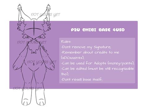 P2u Chibi Furry Base By Cherryytofficial On Deviantart