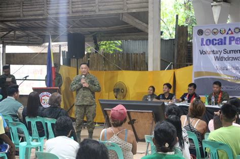 Rizal Government Welcomes Surrender Of 4 Militias Withdrawal Of