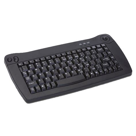 Solidtek Mini Black USB Keyboard With Trackball ACK 5010UB DSI Keyboards Com