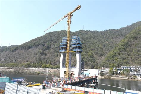 紫金大桥重建工程有序推进 今日建德