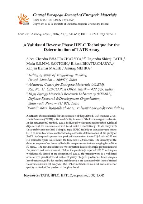 Pdf A Validated Reverse Phase Hplc Technique For The Determination Of