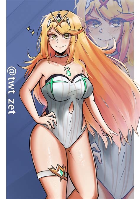 Rule 34 1girls Alternate Costume Blonde Hair Breasts Choker Cleavage Eyebrows Visible Through