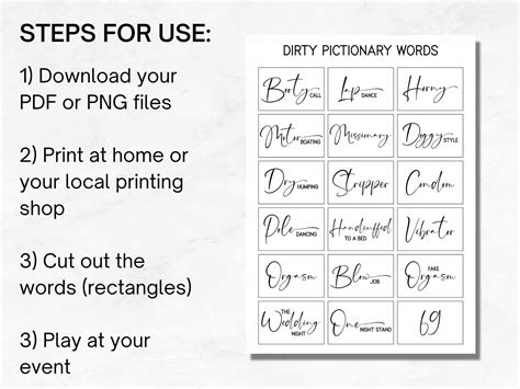 Pictionary Cards Pdf
