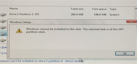 Windows Cannot Be Installed On Disk With Gpt Partition Style Power
