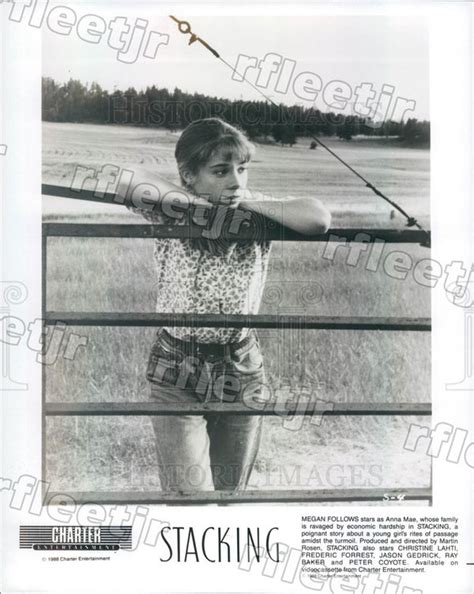 1988 Canadian Actress Megan Follows In Film Stacking Press Photo Adt49