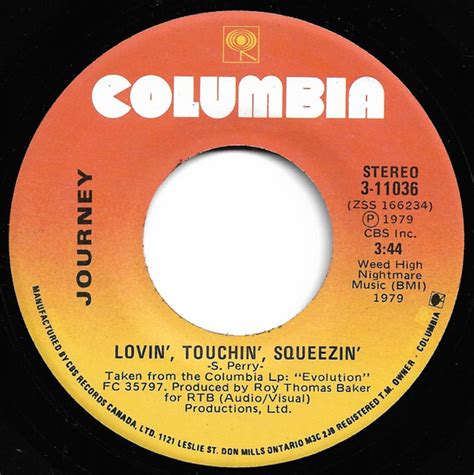 Journey Lovin Touchin Squeezin 1979 Vinyl Discogs