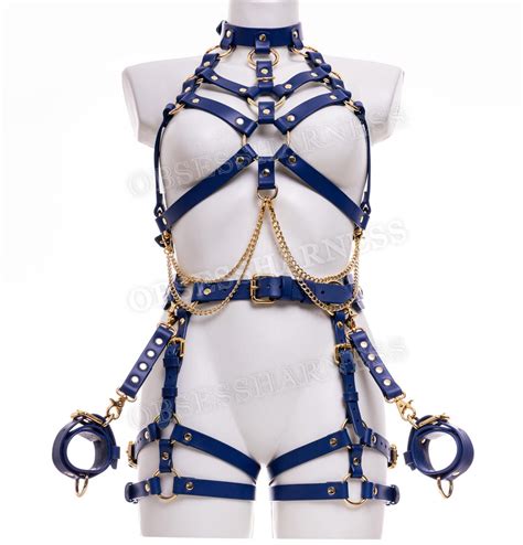 Full Body Harness Lingerie Leather Harness Bdsm For Women Chest