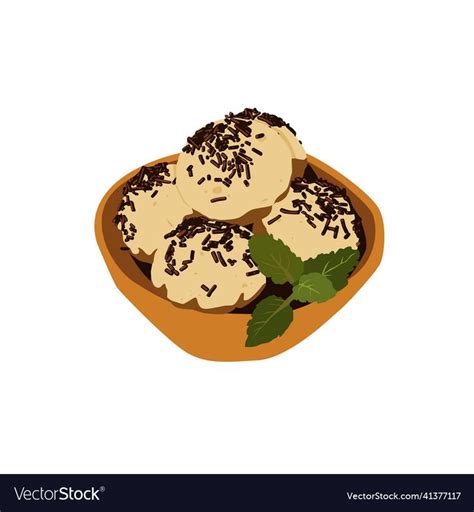 Kue Cubit Indonesian Food Design Vector Image On Vectorstock Food